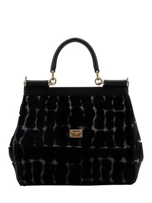 DOLCE & GABBANA Dolce & Gabbana Women Sicily Velvet Handbag