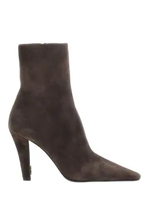 Saint Laurent Jill 95 Booties Velvet - Multicolor