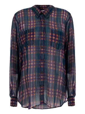Dries Van Noten Dries Van Noten Women Shirt Cheers Shirt With Long Sleeves And Classic Collar In Multicolor Cotton Men Multicolor