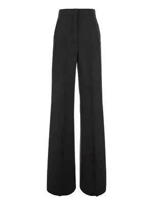 Max Mara Extra' Brown Trousera With Side Pockets In Stretch Wool For - Multicolor