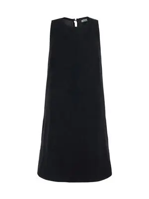 ROTATE BY BIRGER CHRISTENSEN Rotate Women Black Mini Dress With A-Line Design And Back Closure In Tech Fabric Women