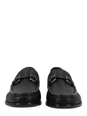 FERRAGAMO Mocassino Grandioso Con Ornamento Gancini - Black
