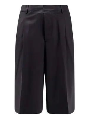 AMI Paris Virgin Wool Shorts - Multicolor