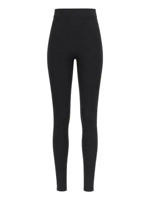 Alaïa Wool Knit Leggings - Black