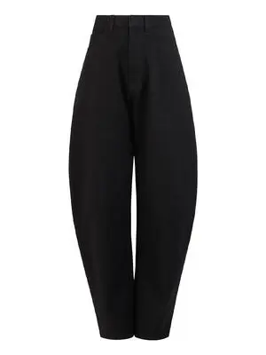 Alaïa Round Denim Pants - Black