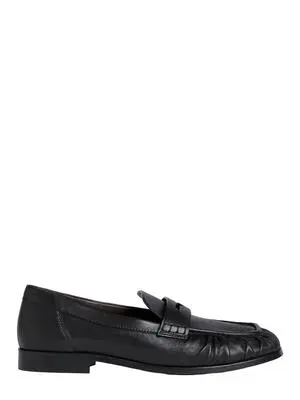 ME+EM Soft Ruched Loafer - Black