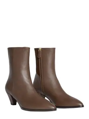 ME+EM Soft Point Cone Heel Boot - Bronzed Brown