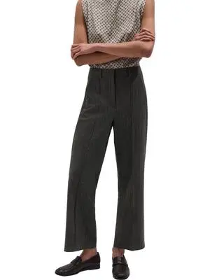 ME+EM Straight Crop Pant - Grey Multi