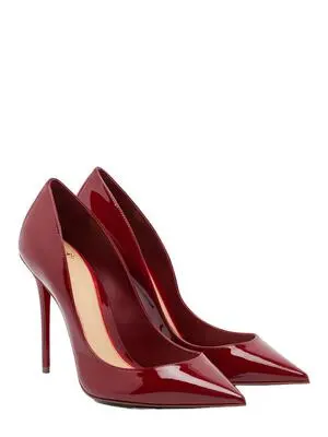 CHRISTIAN LOUBOUTIN La Pigalle Patent Leather Pumps - Red