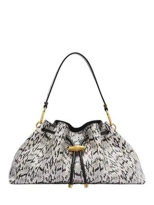 JIMMY CHOO Cinch Medium Leather Shoulder Bag - Multicoloured