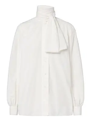 Ralph Lauren Scarf-detail Blouse - White