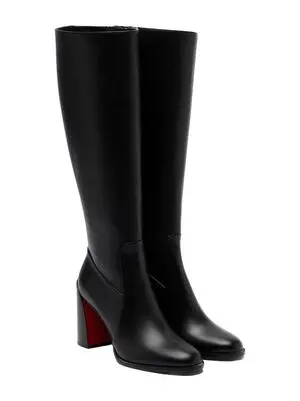 CHRISTIAN LOUBOUTIN Iranina Leather Knee-high Boots - Black