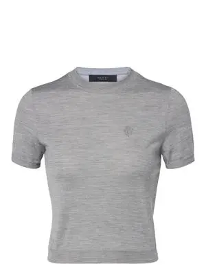 Gucci Wool And Silk Sweater - Grey