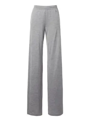 Gucci Wool And Silk Wide-leg Pants - Grey