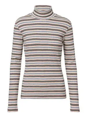 Dries Van Noten Striped Cotton-blend Turtleneck Sweater - Multicoloured
