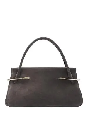 Givenchy Pinch Medium Suede Top-handle Bag - Grey