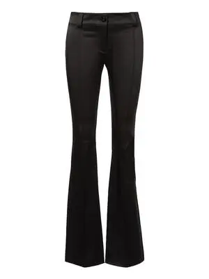 Gucci Satin Flared Pants - Black