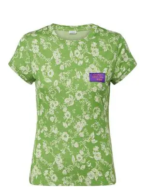 Loewe X Cosima Von Bonin Floral Cotton T-shirt - Green