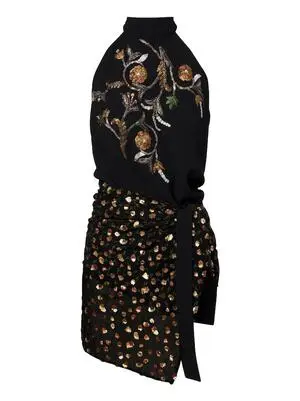 Dries Van Noten Embellished Halterneck Top - Multicoloured