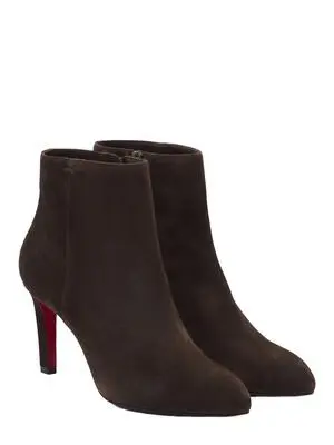 CHRISTIAN LOUBOUTIN Fannylove Suede Ankle Boots - Brown