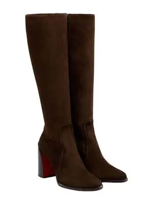 CHRISTIAN LOUBOUTIN Iranina Suede Knee-high Boots - Brown