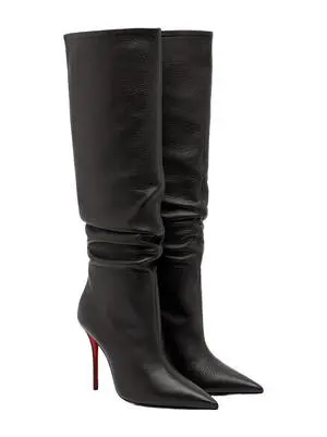 CHRISTIAN LOUBOUTIN Zependris Leather Knee-high Boots - Black