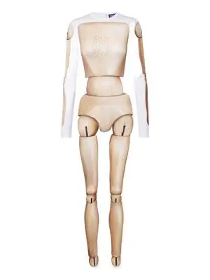 JEAN PAUL GAULTIER Trompe L’œil Jersey Catsuit - Multicoloured