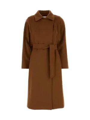 Max Mara Caramel Camel Manuela Coat - Brown