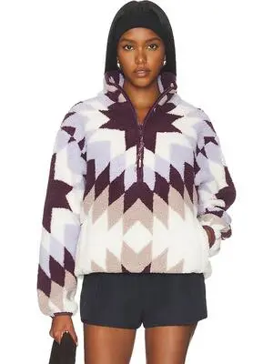 The Upside Harlow Fleece Pullover In Purple - Maple Chaud