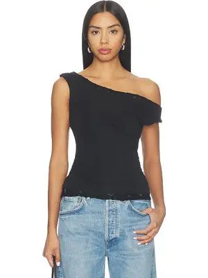 Free People Free People Emma Twofer Top In Black. Black