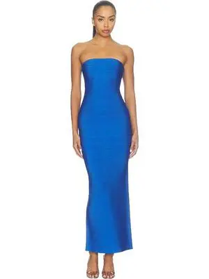 Nbd Kirstyn Strapless Maxi Tube Dress - Blue