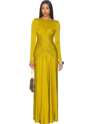 ET OCHS Et Ochs Thea Gown In Green. Willow
