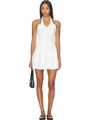 NUBYEN Abundance Halter Polo Tennis Dress - White