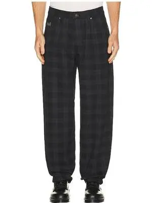 HUF Huf Cromer Plaid Pant In Black.