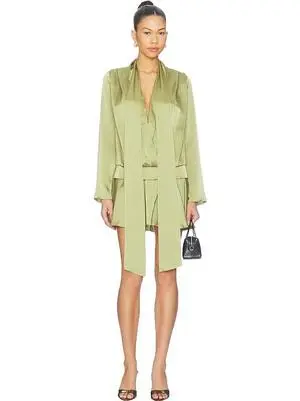 Amanda Uprichard Jordyn Dress In Green - Vert