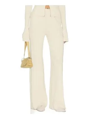 SNDYS. Lumi Knit Pants In Neutral - Stone