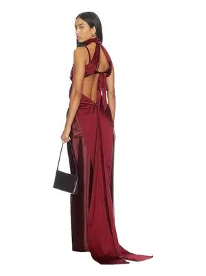 AMOR MIA Wrap Top In Red - Ruby Red