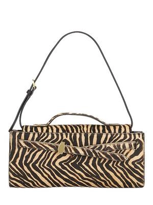 Veronica Beard Ziger Dash Clutch In Brown - Tan Multi