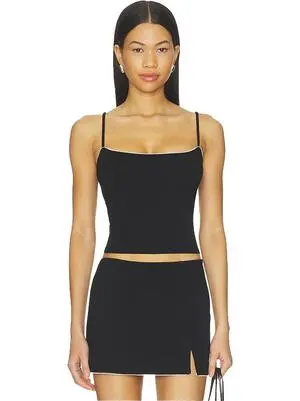 MAJORELLE Majorelle Bonnie Top In Black.