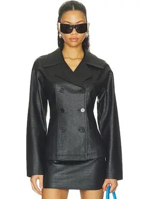 Superdown Caroline Faux Leather Jacket - Black