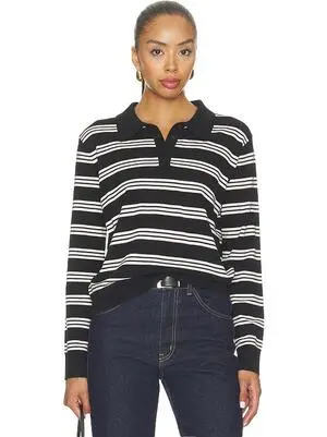 STITCHES & STRIPES Jodie Polo In Black - Black Combo