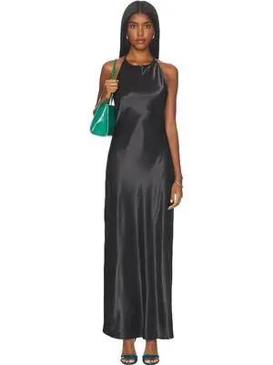 WeWoreWhat Backless Halter Dress - Black