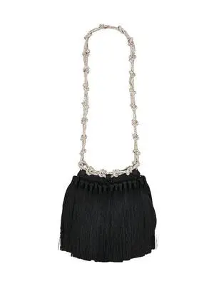 SIMONMILLER Tassel Evening Knotty Bag - Black