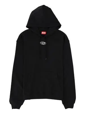 DIESEL® Felpa S-norm-hood-iod - Black