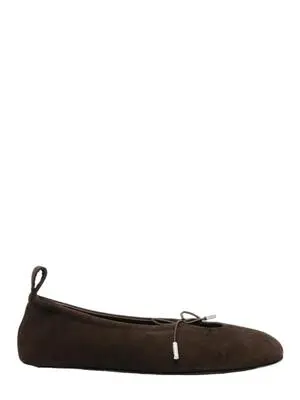 ALOHAS Ballet Flats Leather "rosalind" Brown