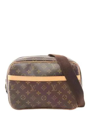 LOUIS VUITTON 2005 Pm Monogram Reporter Shoulder Bag - Brown