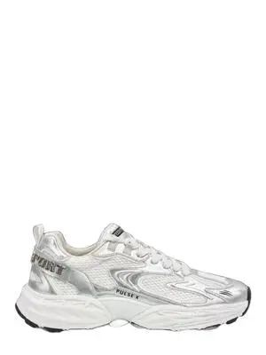 PLEIN SPORT Runner Pulse X Metallic Sneakers - Silver