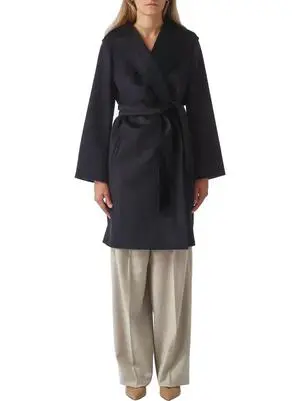 MAX MARA Hooded Belted Coat