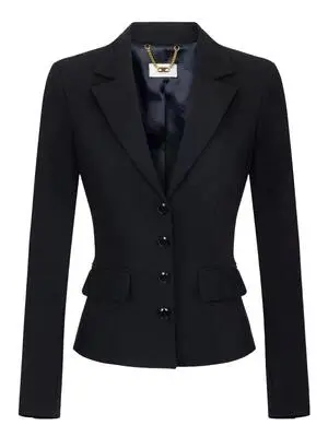 Elisabetta Franchi Technical-fabric Jacket - Black