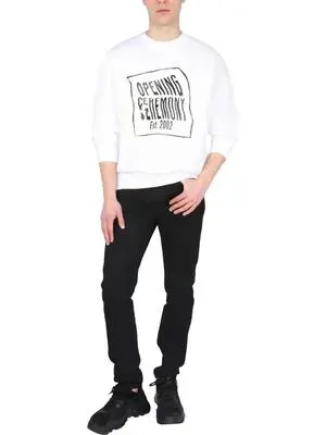 Opening Ceremony Logo-embroidered Sweatshirt - Black